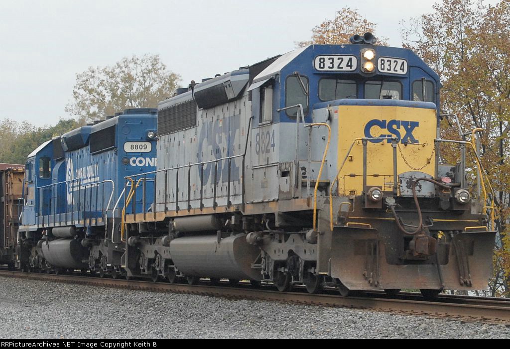 CSX 8324 and 8809